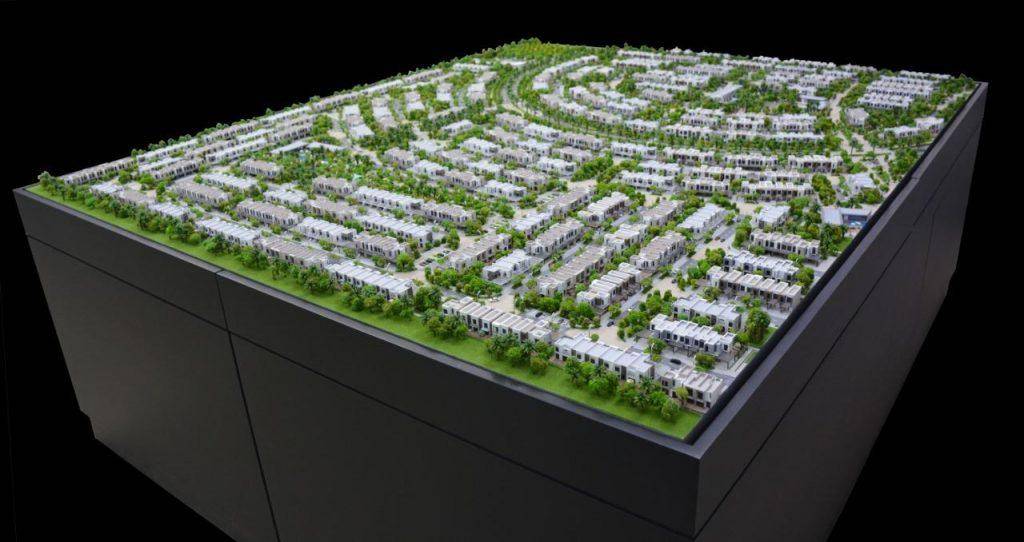 Master-plan scale models in UAE
